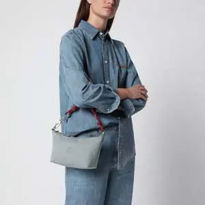 Miu Miu Gabardine Pouch With Embroidered Logo