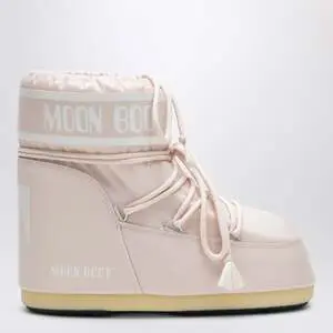 Moon Boot Icon Low Boot In Nylon - Pink