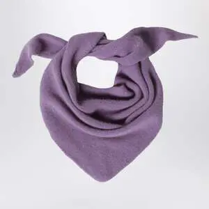 LE BONNET Bandana In Wool And Caregora In Lavender - Purple