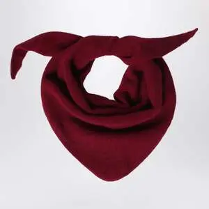 LE BONNET Bandana In Wool And Caregora In Wine - Burgundy