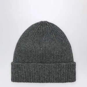 LE BONNET Beanie In Wool And Caregora In Slate