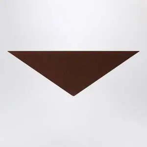 LE BONNET Bandana In Wool And Caregora In Walnut