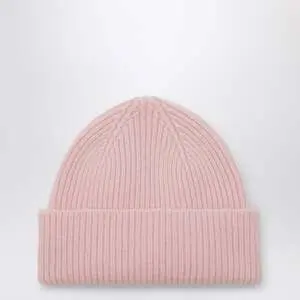 LE BONNET Beanie In Wool And Caregora In Blush - Pink