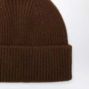 LE BONNET Beanie In Wool And Caregora In Walnut