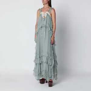 Chloé Smoggy Silk Muslin Long Dress