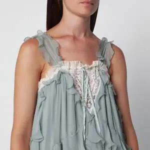 Chloé Smoggy Silk Muslin Long Dress
