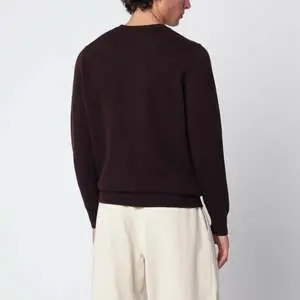DRUMOHR Crew-neck Sweater In Blue- Cashmere