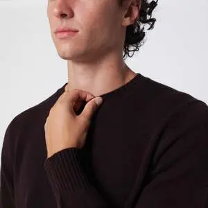 DRUMOHR Crew-neck Sweater In Blue- Cashmere