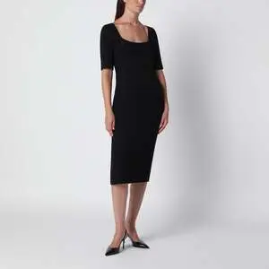 Dolce & Gabbana Double Wool Crêpe Dress - Black