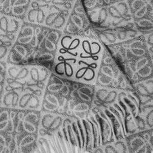 Loewe Anagram Wool And Cashmere Scarf