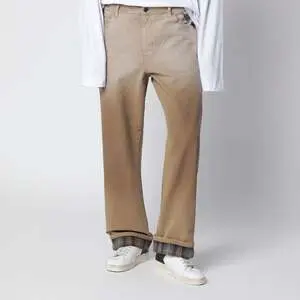 GOLDEN GOOSE Dégradé-effect Cotton Painter Trousers