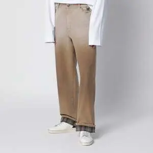 GOLDEN GOOSE Dégradé-effect Cotton Painter Trousers