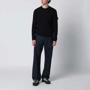 Stone Island Logo Badge Cotton Sweater