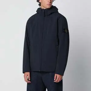 Stone Island Navy Hooded Jacket