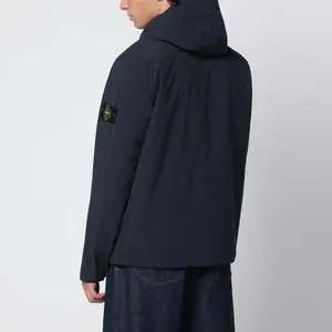 Stone Island Navy Hooded Jacket