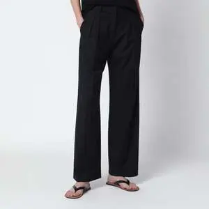 Loulou De Saison Pleated Wide-leg Wool Blend Trousers