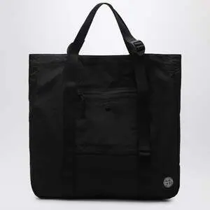 Stone Island Nylon Metal Tote Bag - Black