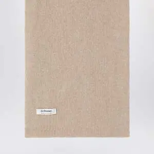 LE BONNET Scarf In Wool And Caregora In Sand