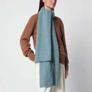 LE BONNET Scarf In Wool And Caregora In Basil