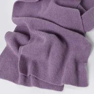 LE BONNET Scarf In Wool And Caregora In Lavender