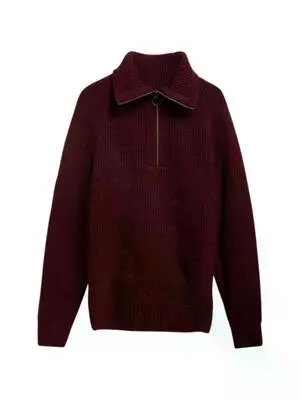 Barbour Riggbay Wool Half-zip Sweater - Red