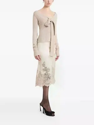 Ermanno Scervino Off-shoulder Bow Detail Sweater