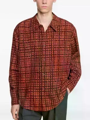 Sandro Shirt With Velvet Flocking