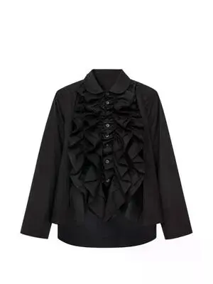 COMME DES GARÇONS TAO Ruffled Layered Shirt - Black