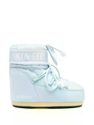 Moon Boot Icon Logo-print Lace-up Boots - Blue