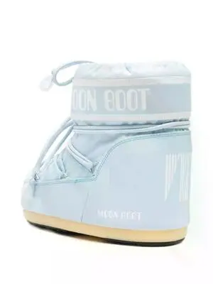 Moon Boot Icon Logo-print Lace-up Boots - Blue