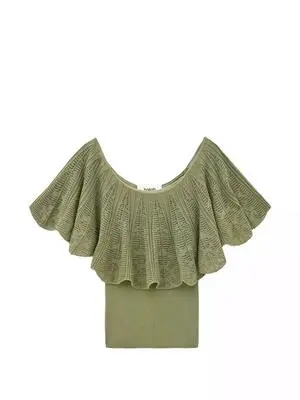 Ba&sh Salda Off-shoulder Knit Top