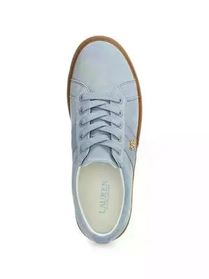 Ralph Lauren Janson Ii Logo-plaque Suede Sneakers