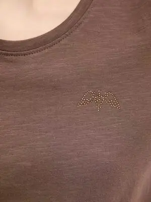 MOS MOSH Safina Cotton T-shirt With Stud Embellishment