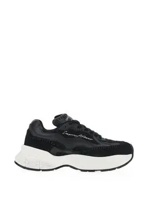 Emporio Armani Logo-embroidered Whipstitch Sneakers
