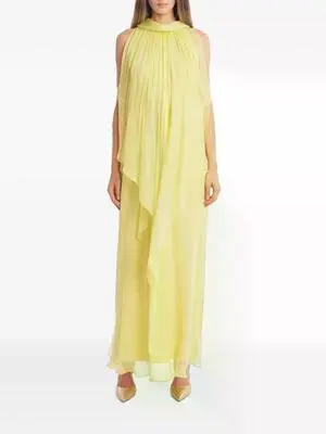 IRINA SCHROTTER Farah Pleated Maxi Dress