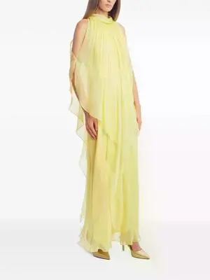 IRINA SCHROTTER Farah Pleated Maxi Dress