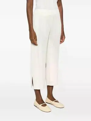 Issey Miyake Cropped Pleated Trousers