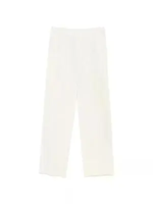 Issey Miyake Cropped Pleated Trousers - Yellow