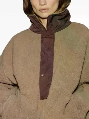 ENTIRE STUDIOS Fleece Panelled High Neck Sweatshirt
