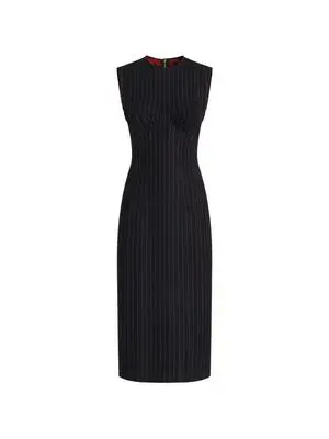 Dolce & Gabbana Pinstripe Wool Sheath Dress