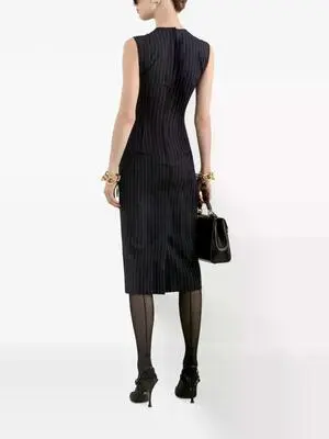 Dolce & Gabbana Pinstripe Wool Sheath Dress