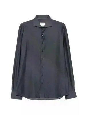 PROFUOMO Spread-collar Button-down Shirt - Blue