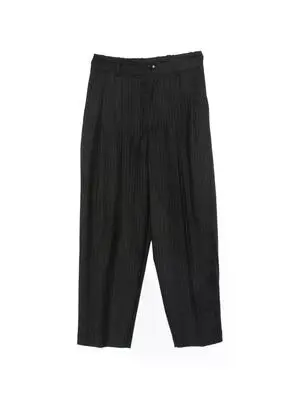 NICHOLSON & NICHOLSON Pinstripe Pleated Tailored Trousers