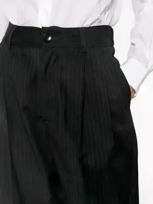 NICHOLSON & NICHOLSON Pinstripe Pleated Tailored Trousers