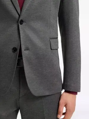 Hugo Extra-slim-fit Suit Jacket In Melange Stretch Twill