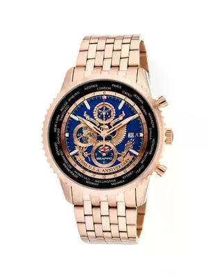SEAPRO Meridian World Timer Gmt 45mm Chronograph Watch - Blue