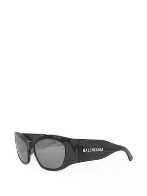Balenciaga Logo-print Oversize Sunglasses