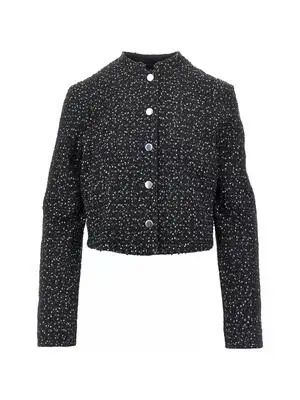 EMPORIO ARMANI Emporio Armani Cropped Sequin-Embellished Jacket