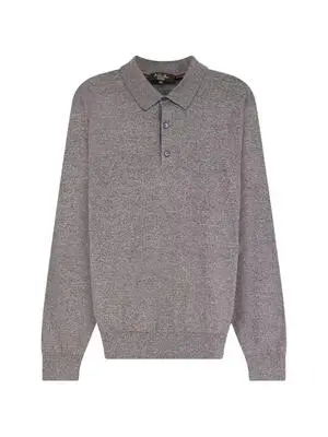 Loro Piana Classic-collar Mélange Polo Shirt