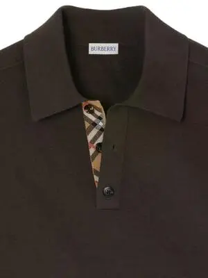 Burberry Long-sleeve Wool Polo Shirt